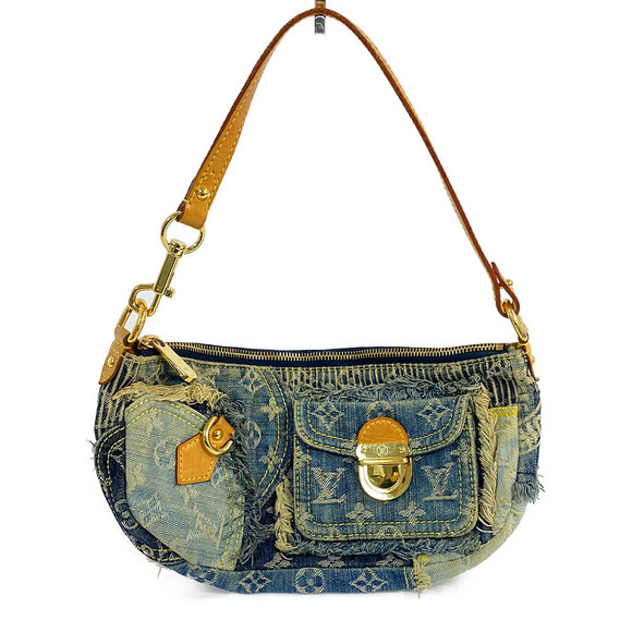 Louis Vuitton | Bags | Louis Vuitton Monogram Denim Patchwork Pouch ...